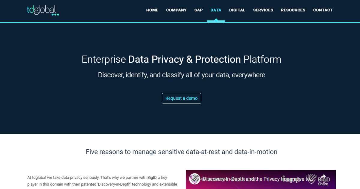 Data Privacy and Protection - tdglobal